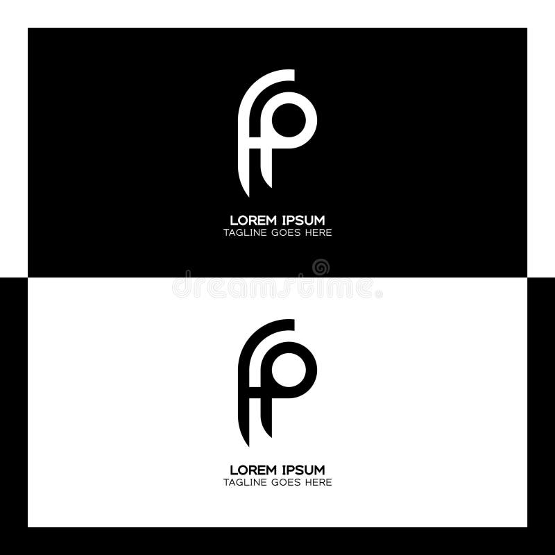 FP Initial Letters Linked Elegant Logo. Letter F and P Pattern Design ...