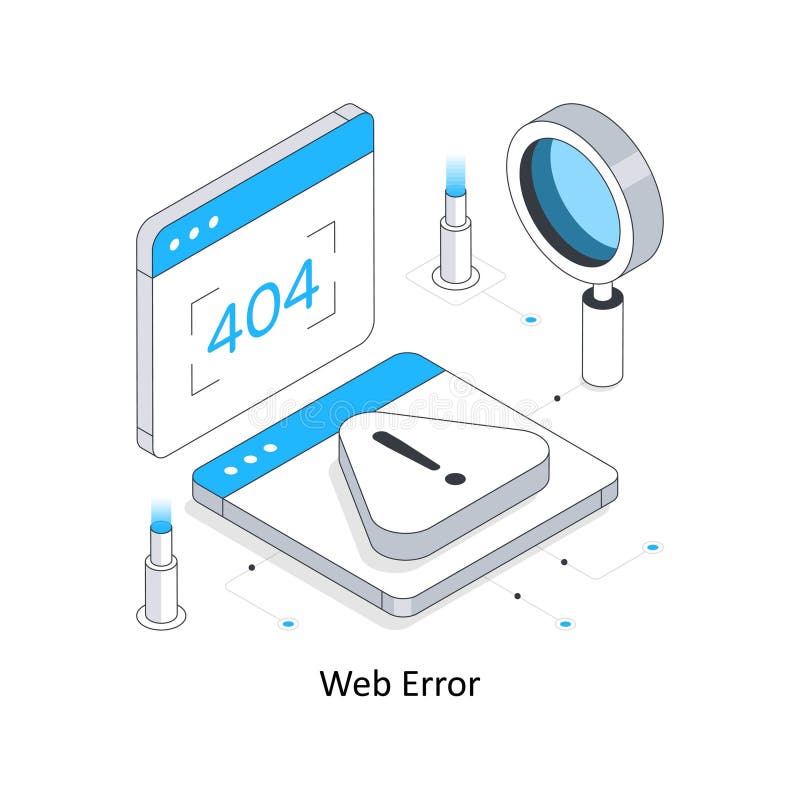 Search Error Vector Outline Icon Style Illustration. EPS 10 File Stock ...