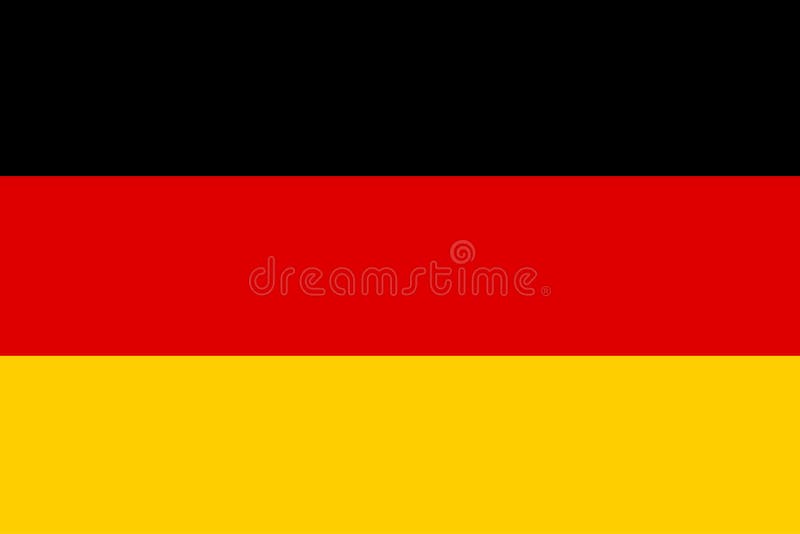 Flag of Germany. Standard Color. Standard Size. a Rectangular Flag ...