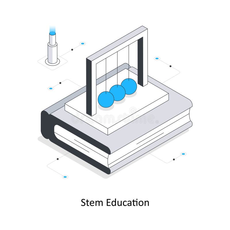 Stem Education Isometric Stock Illustration. EPS File Stock Vector ...