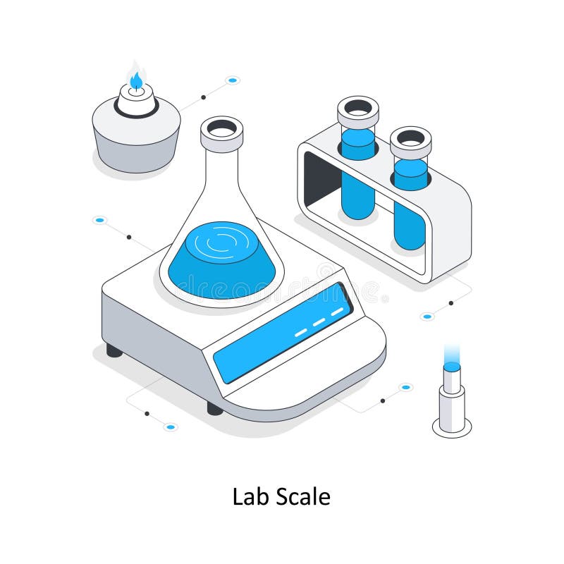 Lab Scale Isometric Stock Illustration. EPS File Stock Vector ...