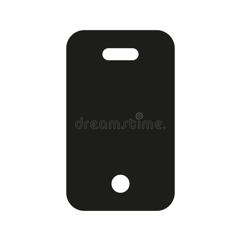 Smart Phone Solid Style Icon Stock Vector - Illustration of isolated ...