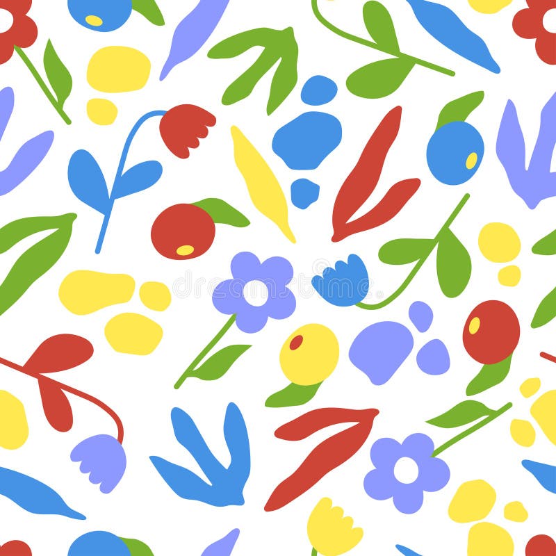 Colourful Basic Funny Groovy Modern Vector Seamless Pattern Stock ...