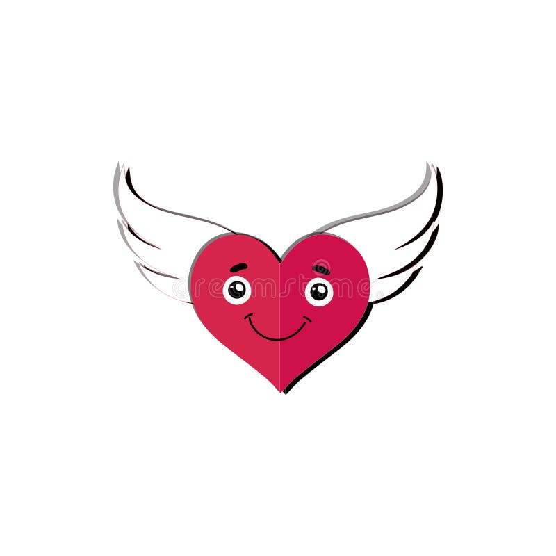 Love Heart Cartoon with Many Expressions. Different Love Heart Activity ...