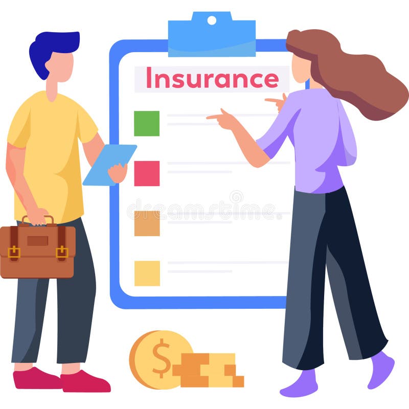 Business Insurance Illustration Which Can Easily Edit and Modify Stock ...
