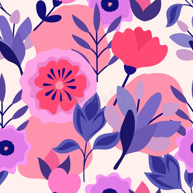 Floral Textile Fabric Dress Seamless Pattern Background Print Swatch ...