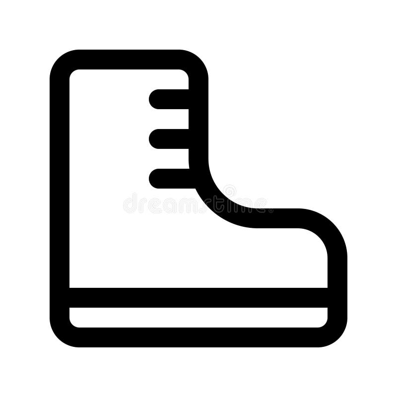 Boots Outline Style Icon stock vector. Illustration of design - 304398347