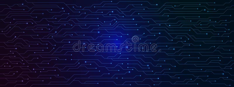 Abstract Blue Electronic Circuit Board Texture. Stock Vector ...