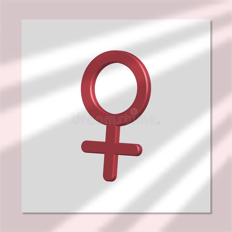 International Woman S Days with Female Gender Sign Stock Vector ...