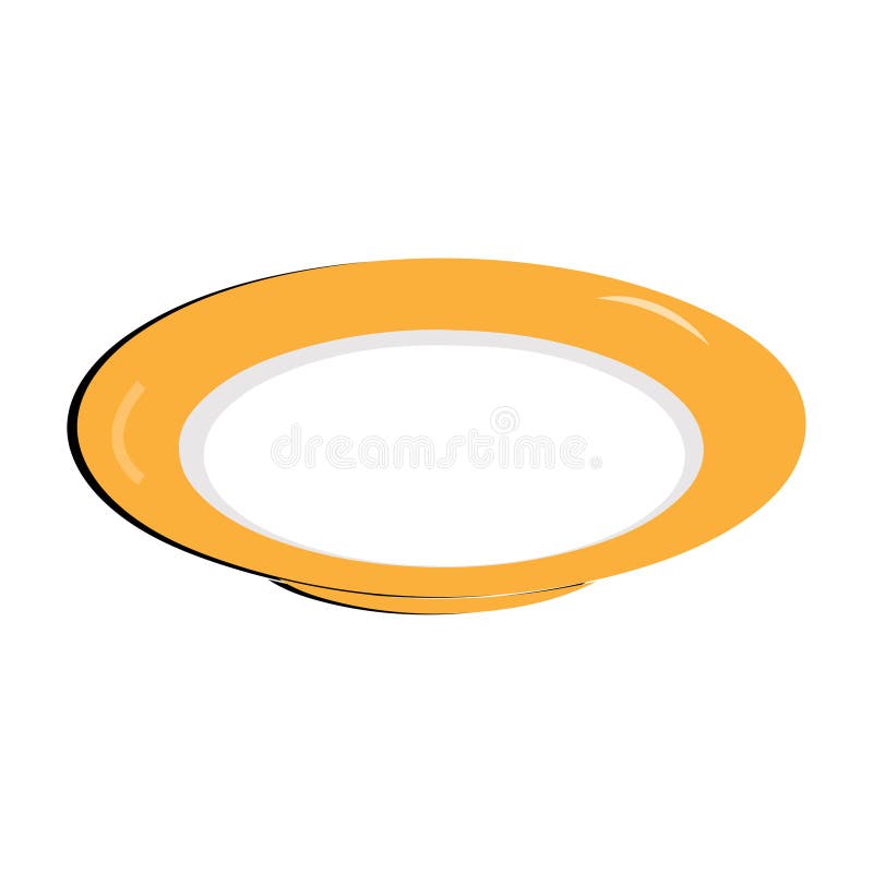 Plate Cartoon Character, with Different Expressions, Happy Mood, Sad ...