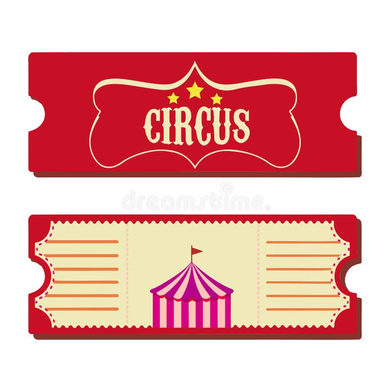 Circus Ticket Blank Template