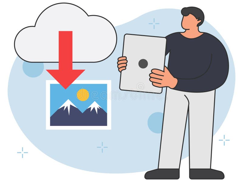 Professional Cloud Backup Photos Download Stock Vector - Illustration ...