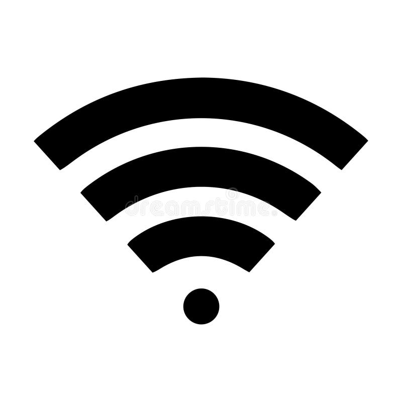 Wifi Signal Icon Symbols and an Internet Connection, that Enable Remote ...