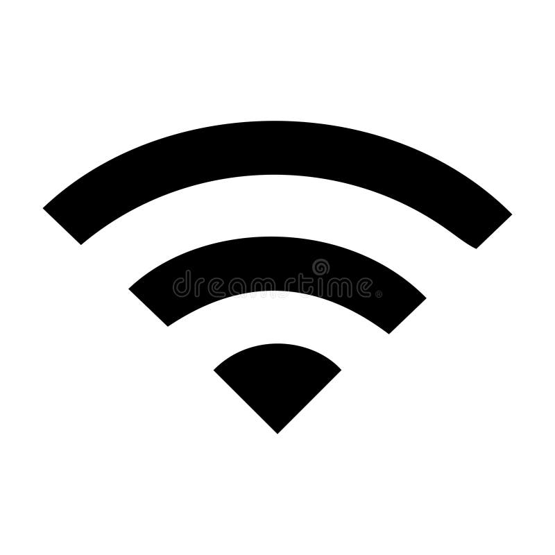 Wifi Signal Icon Symbols and an Internet Connection, that Enable Remote ...