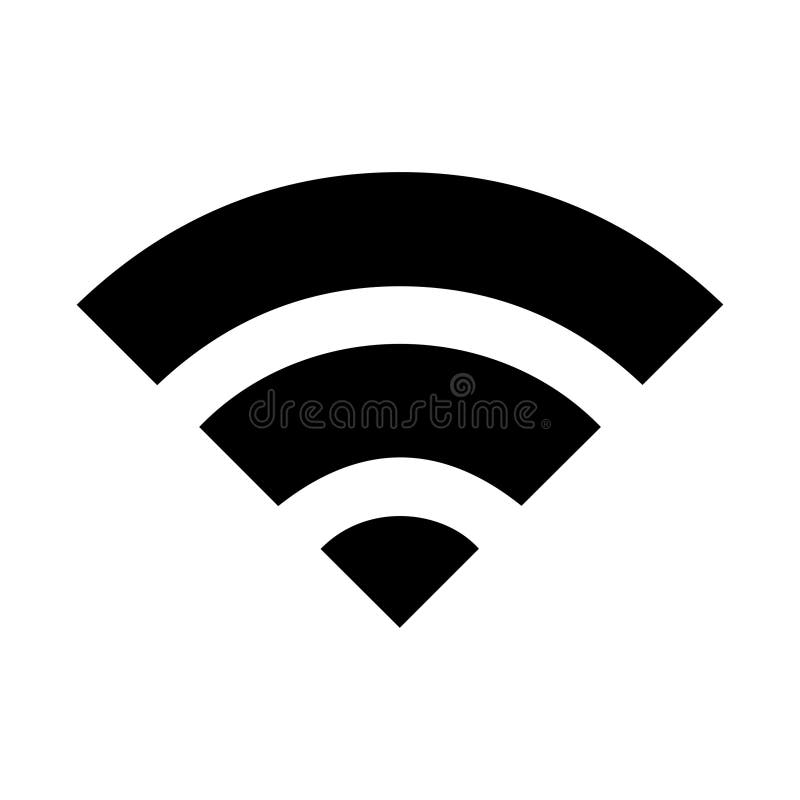 Wifi Signal Icon Symbols and an Internet Connection, that Enable Remote ...