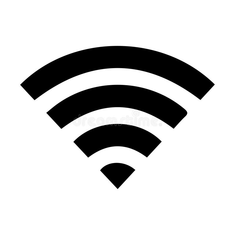 Wifi Signal Icon Symbols and an Internet Connection, that Enable Remote ...