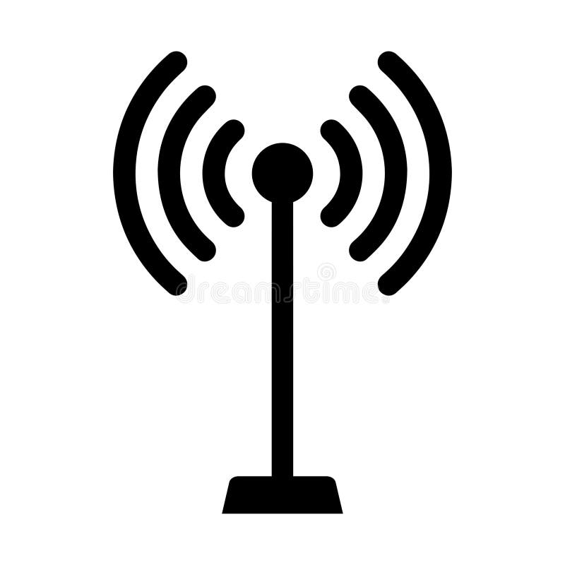 Wifi Signal Icon Symbols and an Internet Connection, that Enable Remote ...