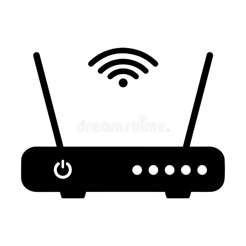 Wifi Signal Icon Symbols and an Internet Connection, that Enable Remote ...