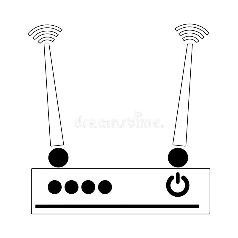 Wifi Signal Icon Symbols and an Internet Connection, that Enable Remote ...