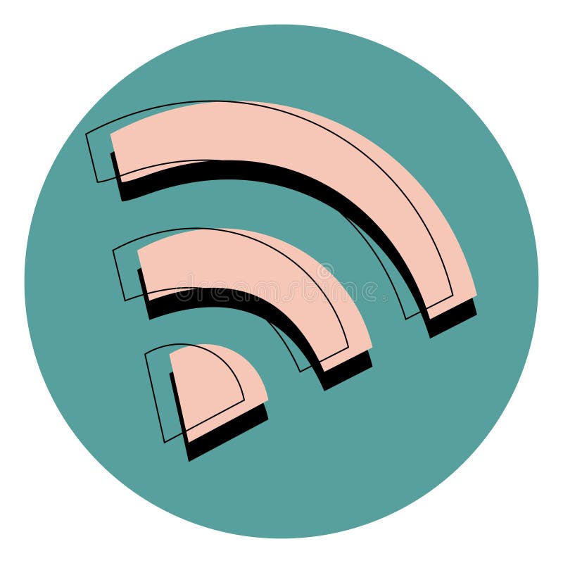 Wifi Internet Icon in Comic Style, Wifi Router Icon Cartoon Vector ...