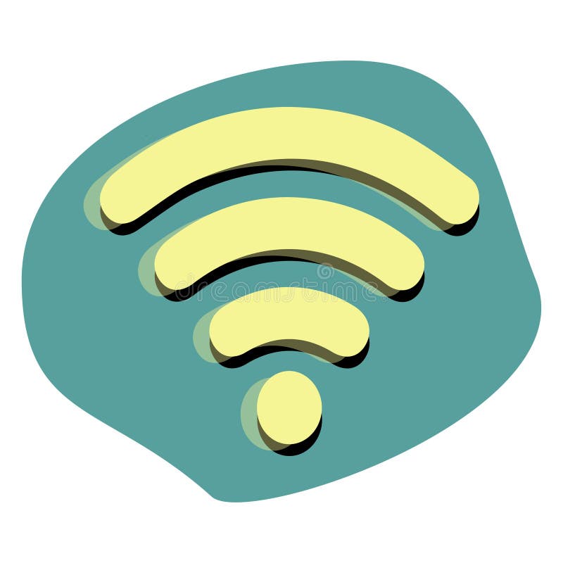 Wifi Internet Icon in Comic Style, Wifi Router Icon Cartoon Vector ...