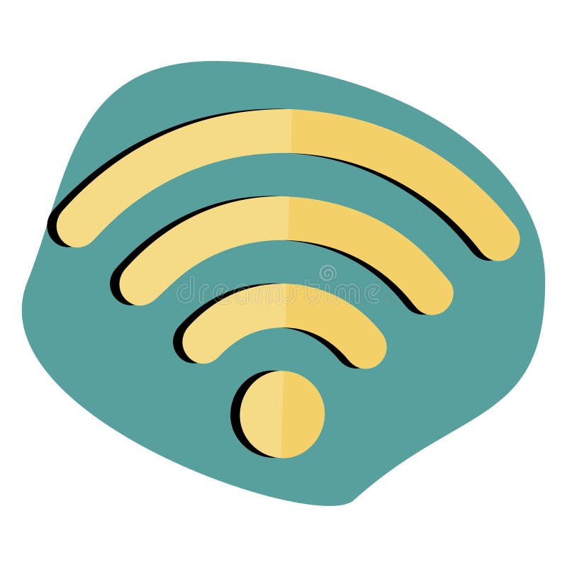 Wifi Internet Icon in Comic Style, Wifi Router Icon Cartoon Vector ...