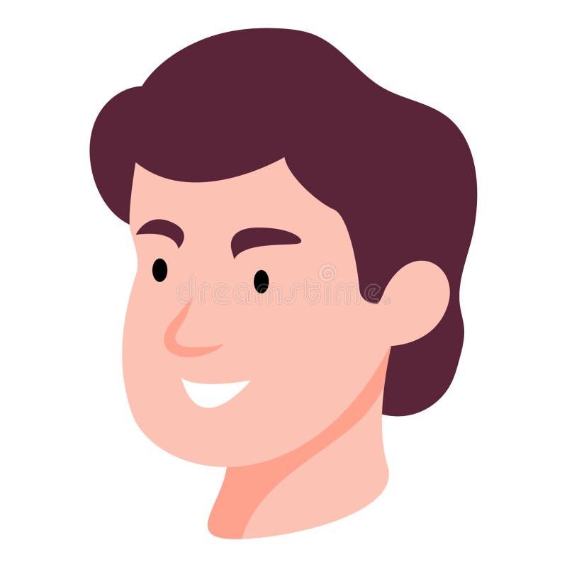 Avatar Face for Male Expression Stock Illustration - Illustration of flat, emotion: 315621912