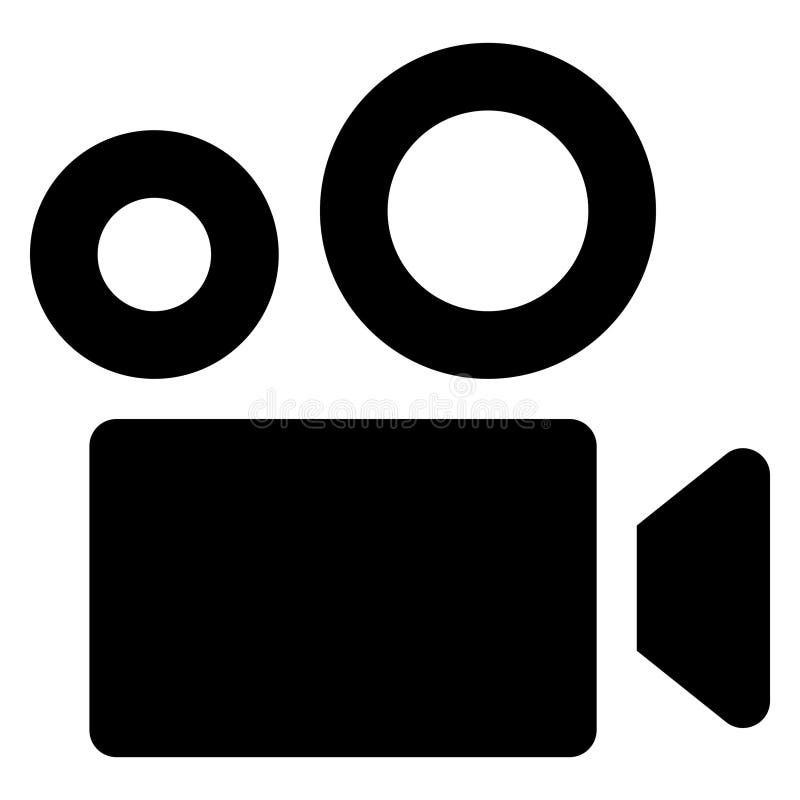 Video Camera Vector Icon. Cinema, Movie Sign Illustration. Digital ...