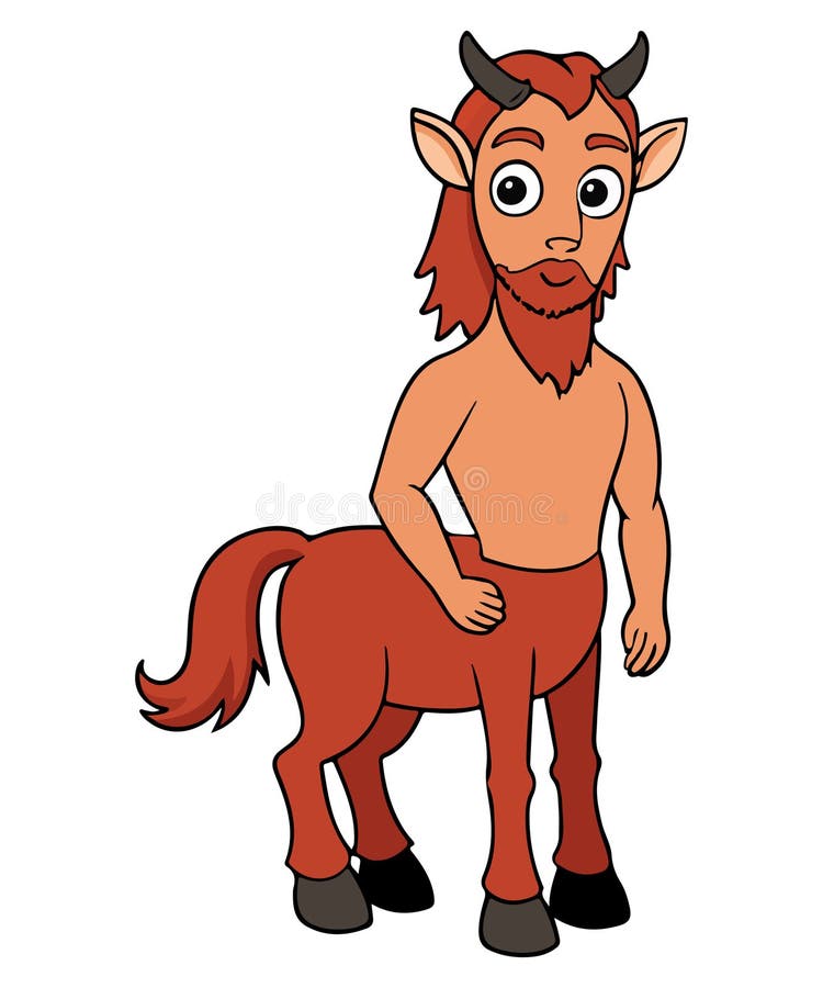 Whimsical Centaur: a Cartoon Illustration Stock Illustration ...