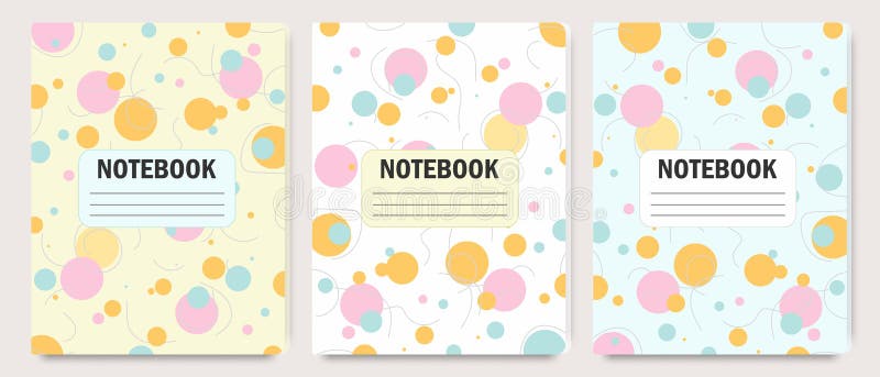 Cover Design for Notebooks or Diaries with an Abstract Pattern of ...