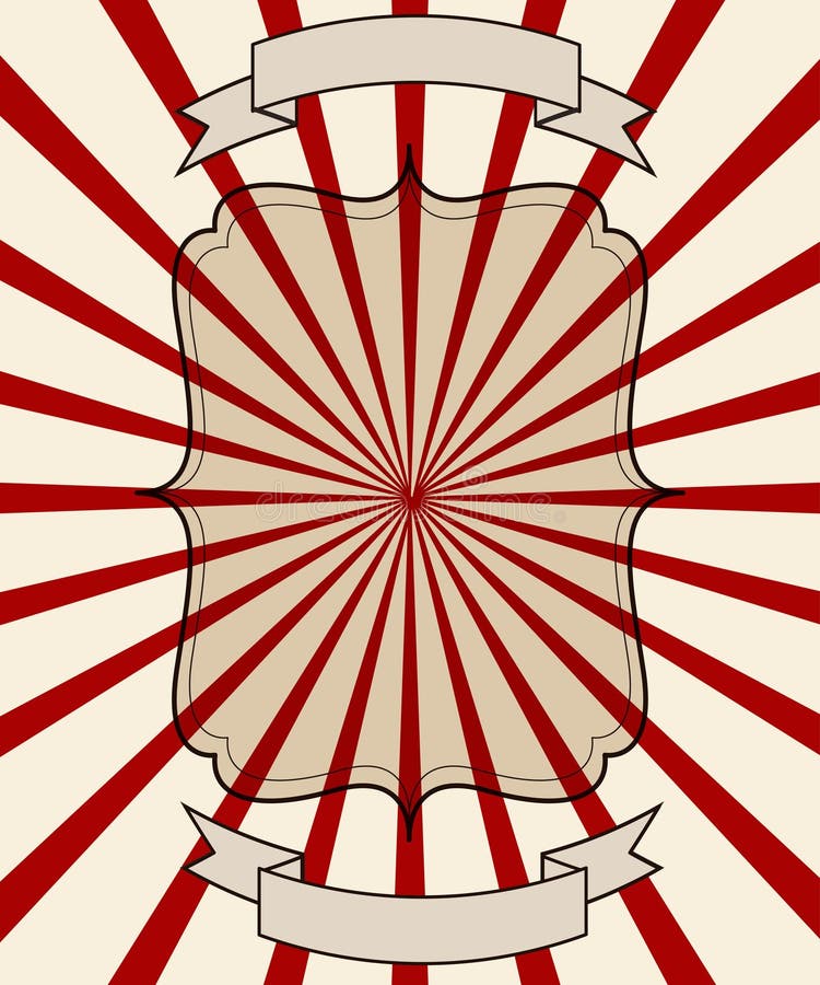 Vintage circus banner stock vector. Illustration of abstract - 317206890