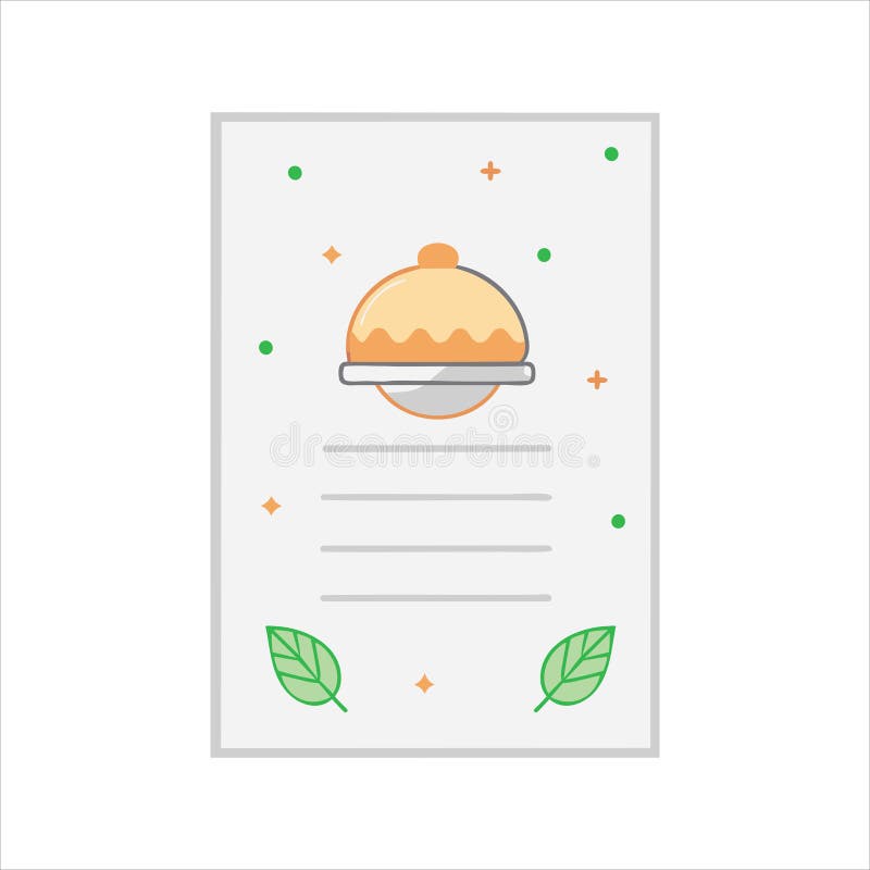 Elegant Menu Design Template for Gourmet Restaurants Stock Vector ...