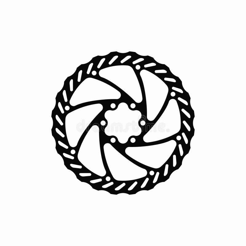 Bicycle Bike Brake Disc Rotor Icon. Vector Illustration Stock Vector ...