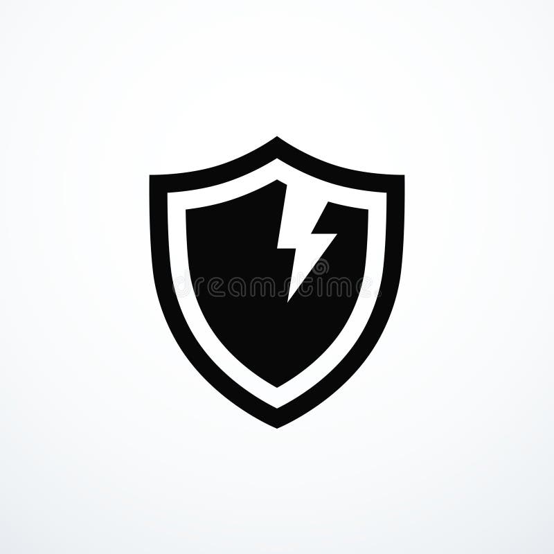 Broken Cracked Shield Icon. Vector Illustration Stock Vector ...