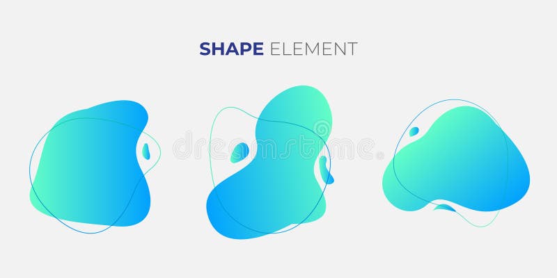 Fluid Graphic Shape Element Design Background Liquid Gradient Abstract ...
