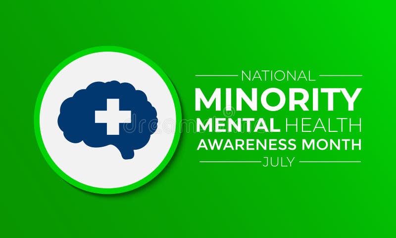 Minority Mental Health Awareness Month. Banner, Poster, Card and ...