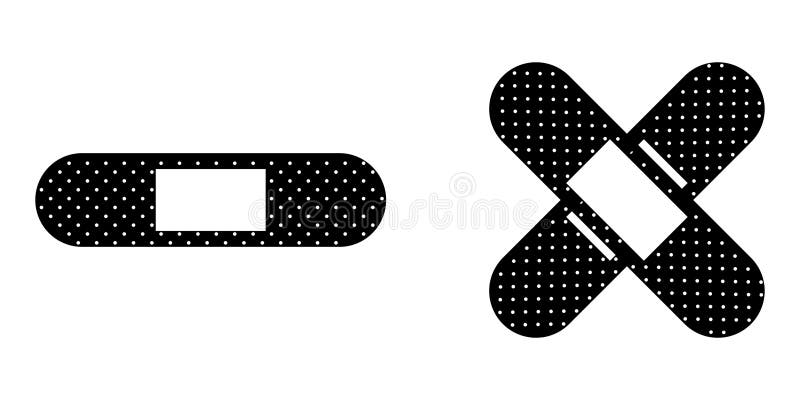 First Aid Plaster Vector Icon Set. Medical Patch. Illustration of ...
