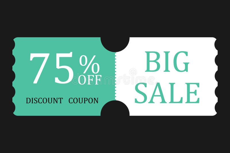 Discount Coupon for Big Sale. Gift Certificate Vector. Special Offer Stock Vector - Illustration ...