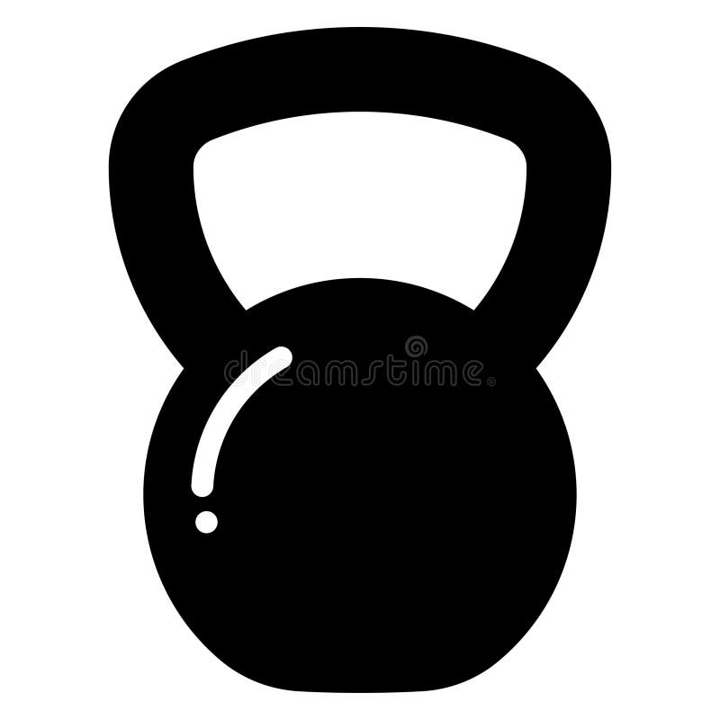 Kettlebell Vector Icon. Girya Weight. Strength Training Equipment. Gym ...
