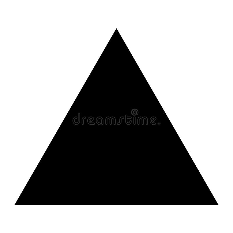 Triangle Up Arrow or Pyramid Flat Vector Icon. Perfect for Apps and ...