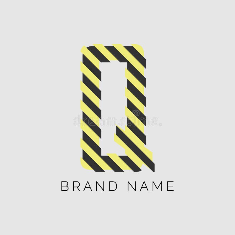 Letter Q Logo, Divider Color Design. Alphabet Q for Energy Labels, Rock ...