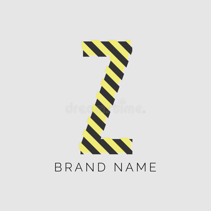 Letter Z Logo, Divider Color Design. Alphabet Z for Energy Labels, Rock ...