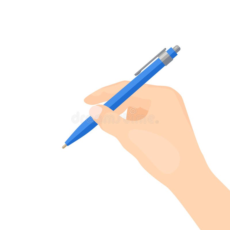 Cartoon Hand Holding Pen Stock Illustrations – 3,335 Cartoon Hand ...
