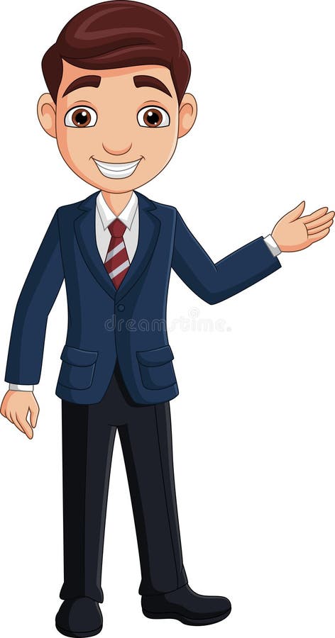 Cartoon Man Presenting White Stock Illustrations – 4,059 Cartoon Man ...