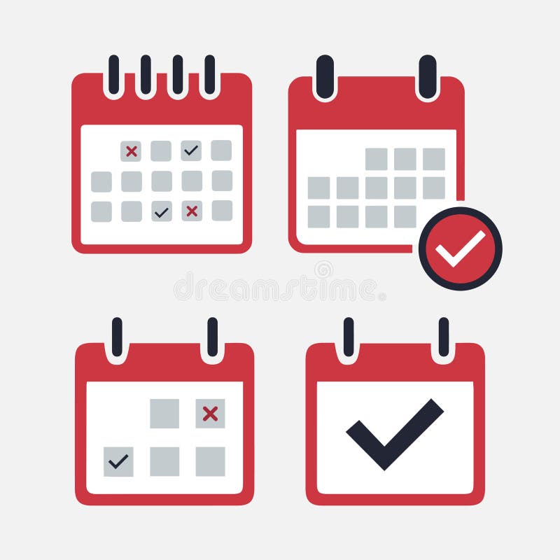 Set Schedule Management Icon, Can Also Be Used for Search Engine ...