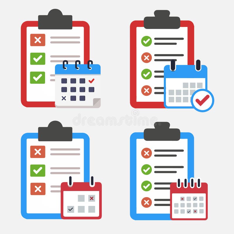Set Schedule Management Icon, Can Also Be Used for Search Engine ...