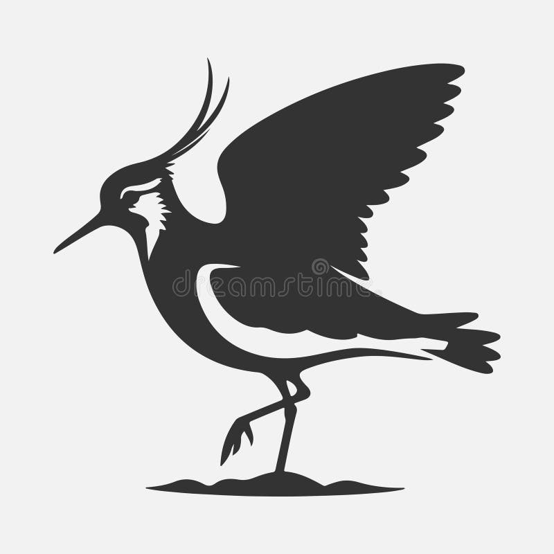 Lapwing Silhouette Stock Illustrations – 50 Lapwing Silhouette Stock ...