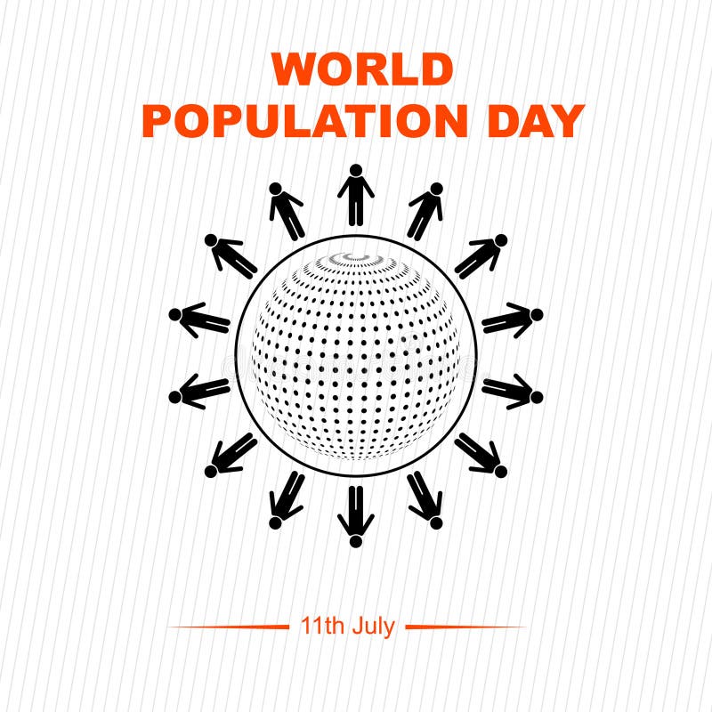 Design for World Population Day. 11 July World Population Day Concept ...