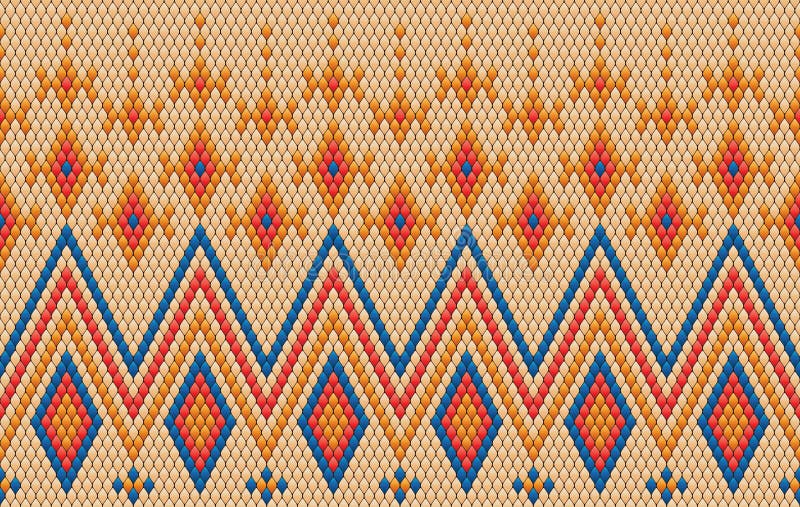 Knitted Pattern Seamless Fabric Orange Color Tone. Traditional Knitted ...