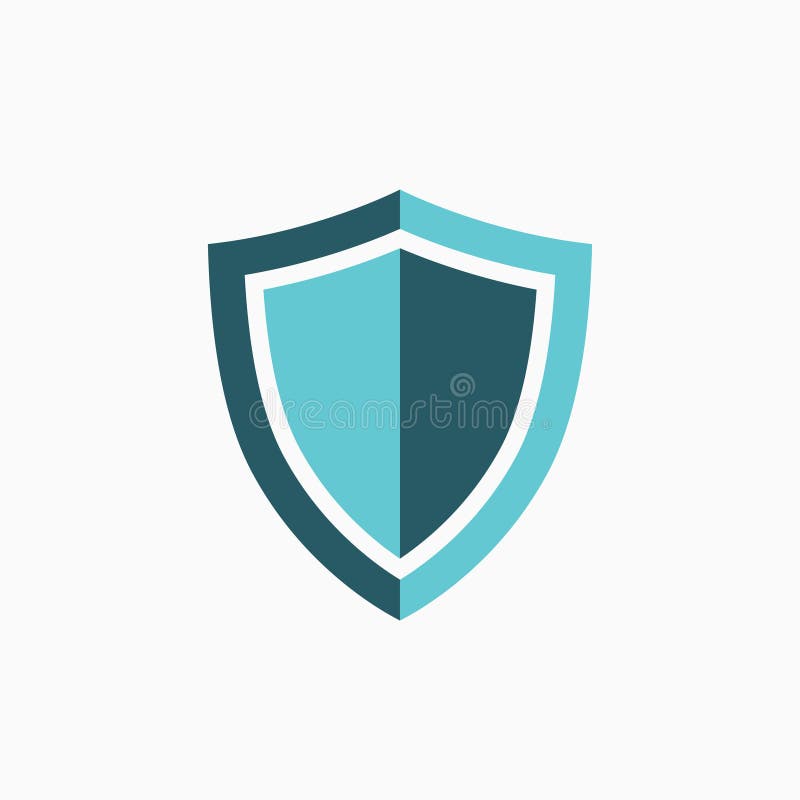 Blue Shield Icon. Vector Illustration Stock Illustration - Illustration ...